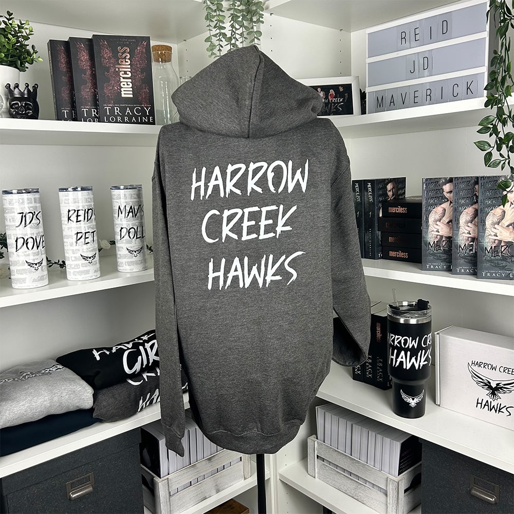 Large Design Harrow Creek Hawks Zip-Up Hoodie