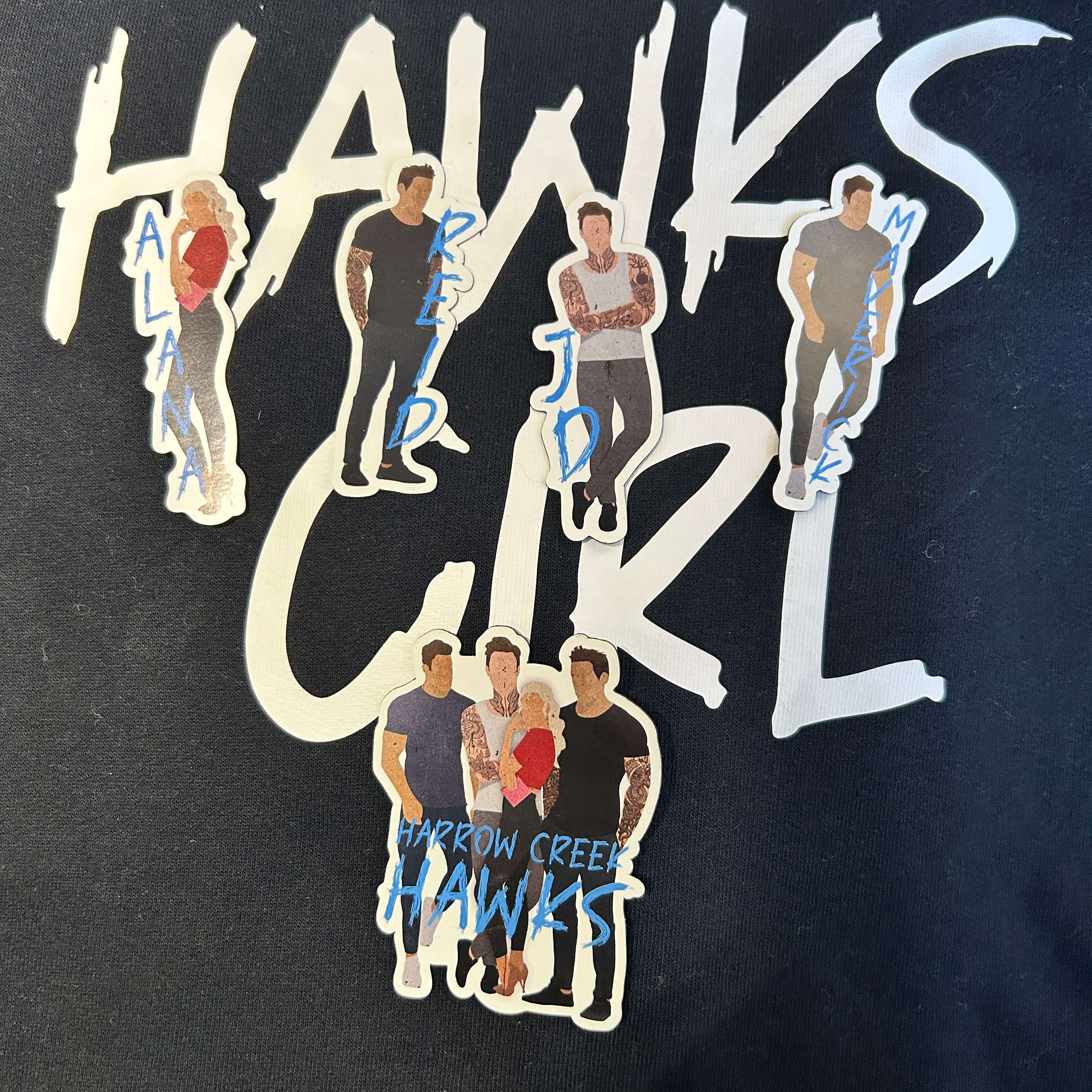 Harrow Creek Hawks Character Sticker Pack